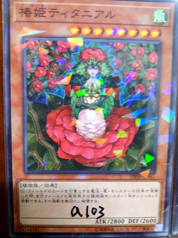 遊戲王 DBSS-JP041椿姫提泰妮雅/普鑽 a103(98新)換新卡套 | 露天市集 | 全台最大的網路購物市集
