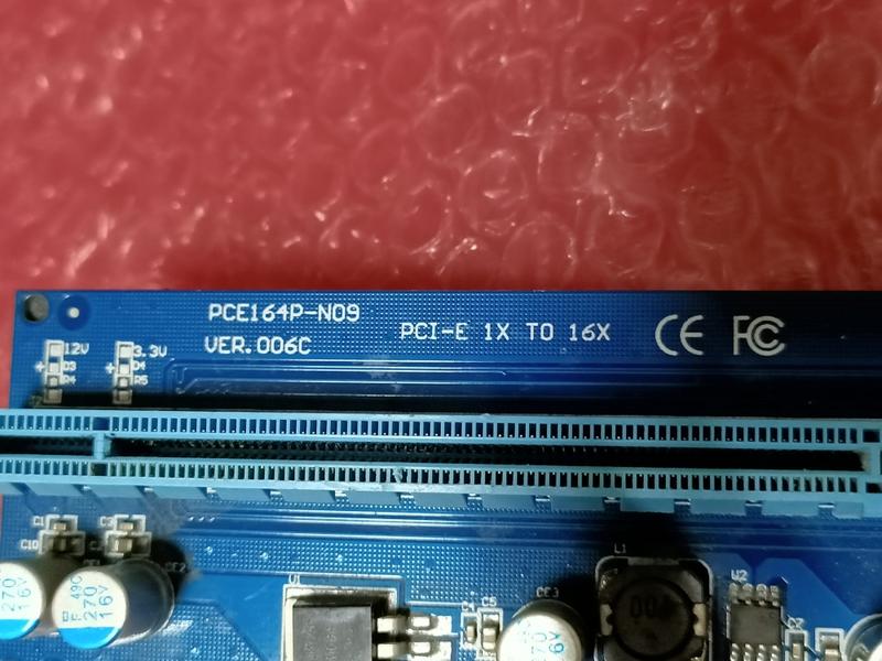 PCI-e介面轉接板 PCI-E 1X TO 16X 008C，USB 3.0線 挖礦專用 | 露天市集 | 全台最大的網路購物市集