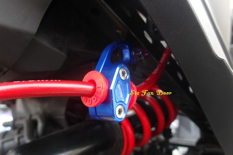 『六扇門』SFD FORCE SMAX ABS 油管支架 金屬油管 支架 油管 廢油管 碼表線 煞車線 鋁合金 鈦螺絲 | 露天市集 | 全台最大的網路購物市集
