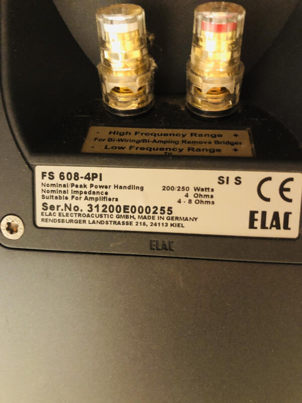 [ 沐耳 ] 德國精品 ELAC 舊次旗艦型號 FS608 4PI 高音搭載，可 Bi-Wire（贈：沐耳無氧紅銅跳線） | 露天市集 | 全 ...