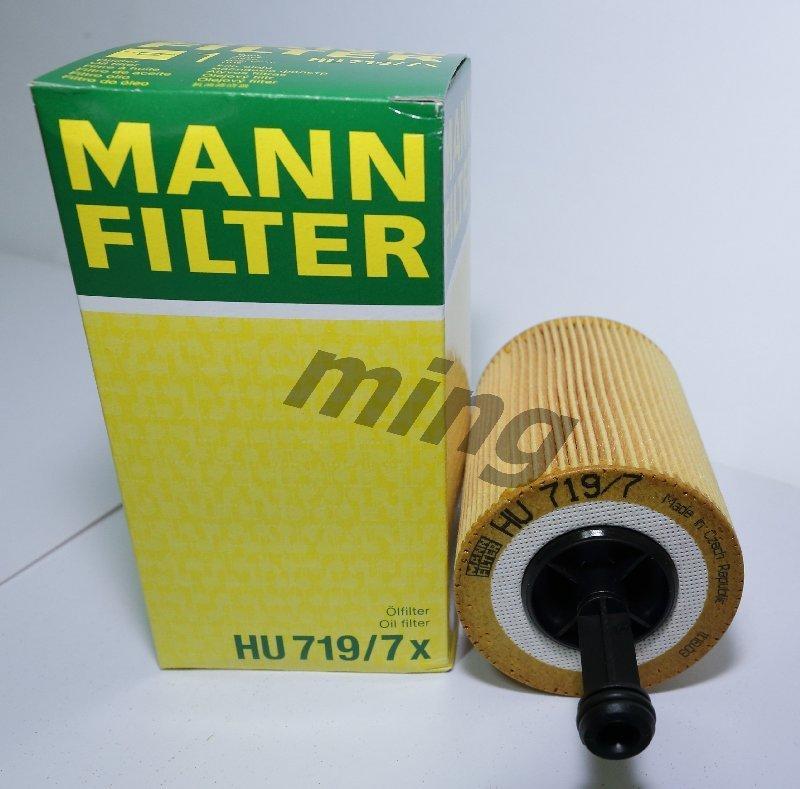 德國 MANN 機油芯 HU719/7X SKODA FABIA OCTAVIA PRAKTIK ROOMSTER SUPERB YETI ...