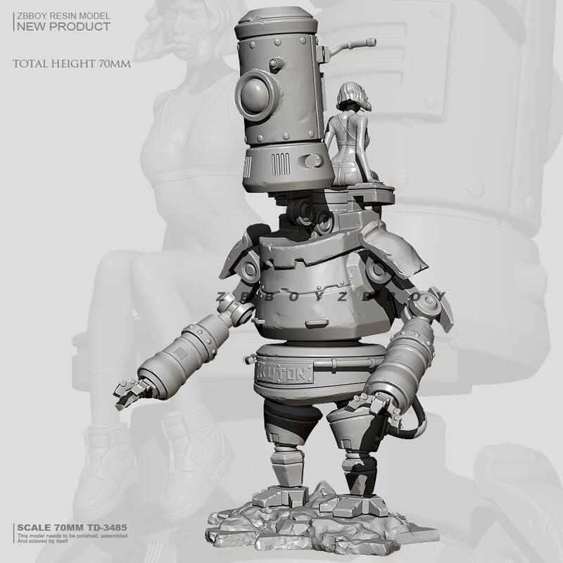 【新品預訂】73mm ZBBOY監制 機器人與女孩 樹酯人型 TD-3485 | 露天市集 | 全台最大的網路購物市集