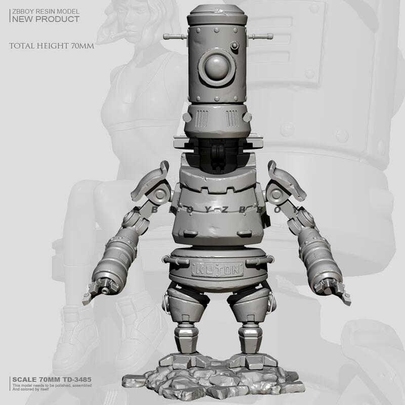 【新品預訂】73mm ZBBOY監制 機器人與女孩 樹酯人型 TD-3485 | 露天市集 | 全台最大的網路購物市集