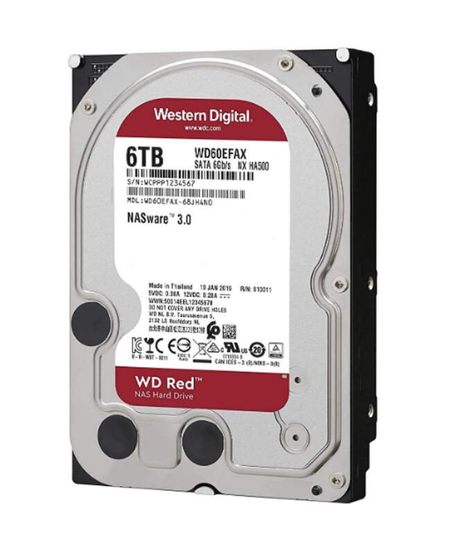 台灣代理商公司貨 WD WD60EFZX RED PLUS紅標 6TB 硬碟 | 露天市集 | 全台最大的網路購物市集