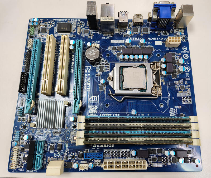 技嘉 GA-B75M-D3H / E3-1240V2 (i7等級) CPU / 32G RAM / NVMe card | 露天市集 | 全台 ...