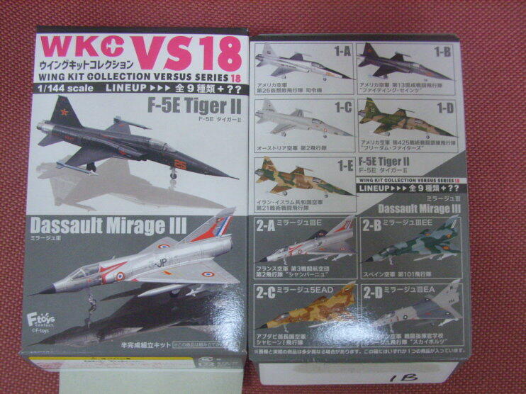 F-toys WKC VS 18, F-5E Tiger II & Mirage 3 幻象3 ，零賣 | 露天市集 | 全台最大的網路購物市集