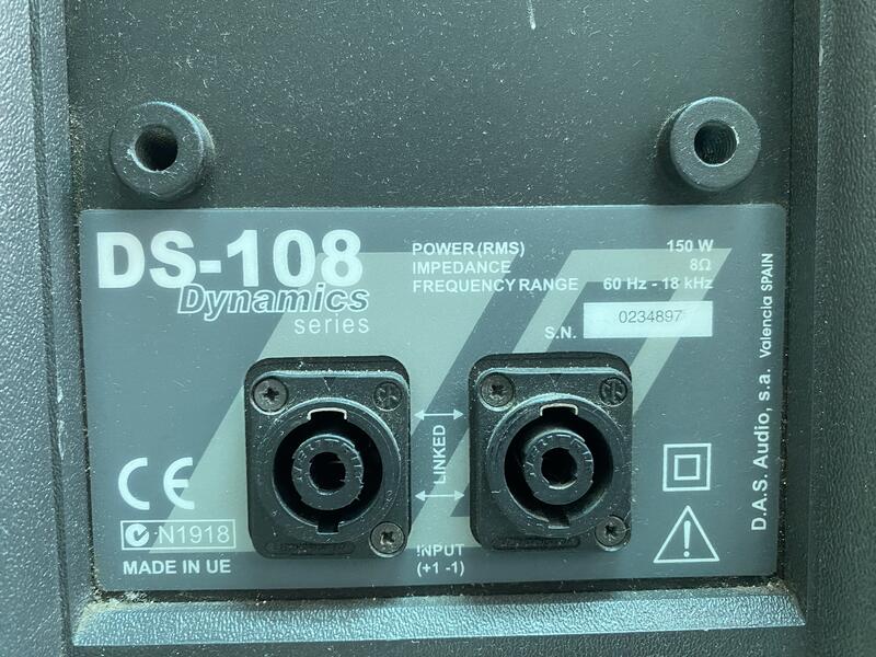 西班牙 DAS DS-108 八吋低音 號角喇叭 品項優~唱歌/聽音樂/看電影 的好選擇 歐洲原裝進口 | 露天市集 | 全台最大的網路購物市集