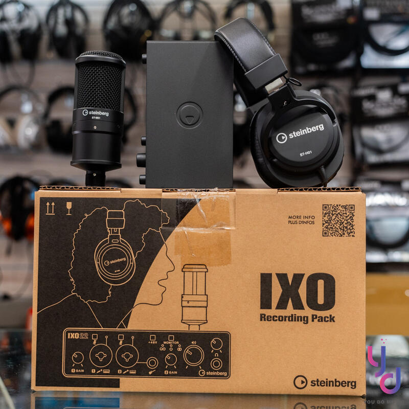 分期免運 贈專業錄音軟體 Steinberg IXO 22 Recording Pack 錄音 介面 套裝 聲卡 直播 | 露天市集 | 全台 ...