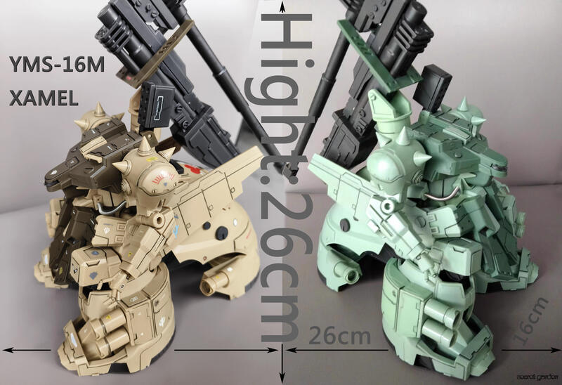 中國大陸某廠 MG 1/100 YMS-16M XAMEL 扎梅爾 扎美兒 鬼子 沙漠色 或 薩克綠色 附水貼# | 露天市集 | 全台最大的網路購物市集