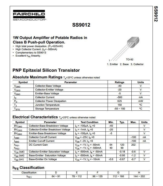 【DIY_LAB#577】(10個)電晶體 S9012 (TO-92) PNP 20V 500mA 1W(現貨) | 露天市集 | 全台最大的 ...