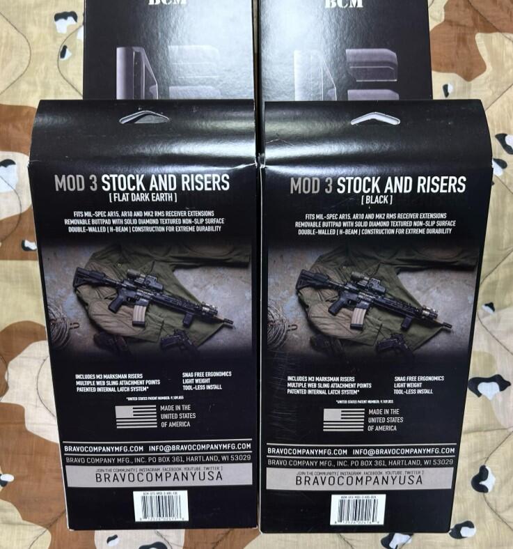 美國原廠BCM Stock Mod 3 With Stock Risers 新款後托(含2個托腮塊)-全新真品-現貨 | 露天市集 | 全台最 ...