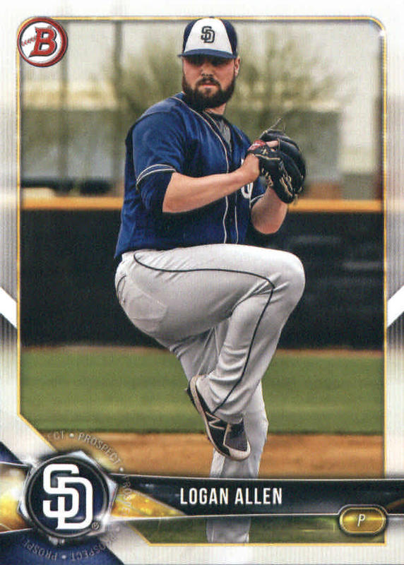 2018 Bowman Draft #BD169 Logan Allen 教士隊 | 露天市集 | 全台最大的網路購物市集