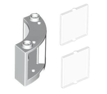 朵依小舖 LEGO 73878＋60601 6329420＋6254552 白色 圓弧 窗戶x1＋窗片x2 | 露天市集 | 全台最大的網路購物市集