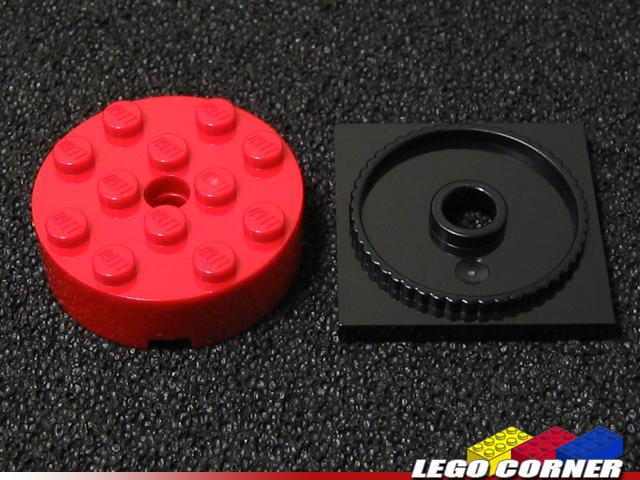 【LEGO CORNER】 Red Brick Round 4x4 & Black Base 紅色黑色大轉盤~ | 露天市集 | 全台最大的 ...