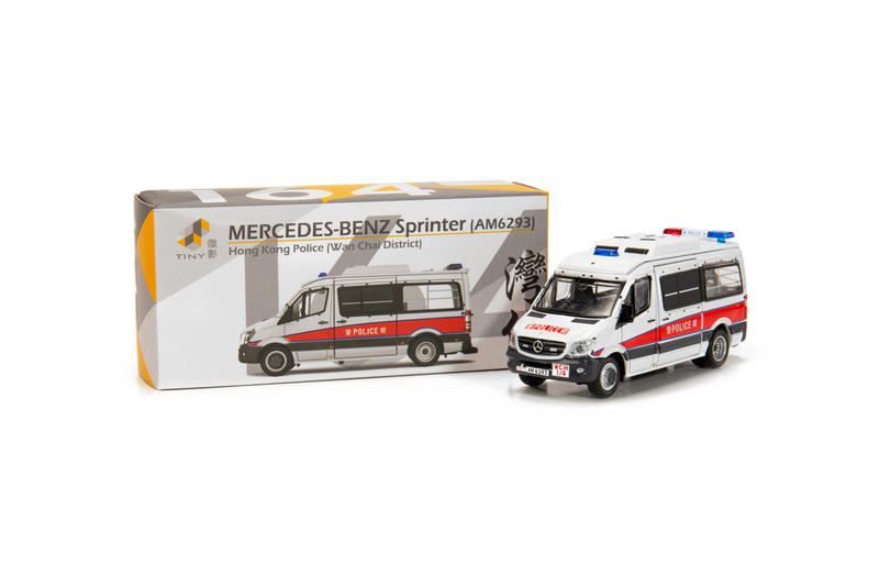 ☆勳寶玩具舖【現貨】TINY 微影 城市 香港 164 賓士 Sprinter 灣仔區 衝鋒車 AM6293 | 露天市集 | 全台最大的網路購物市集