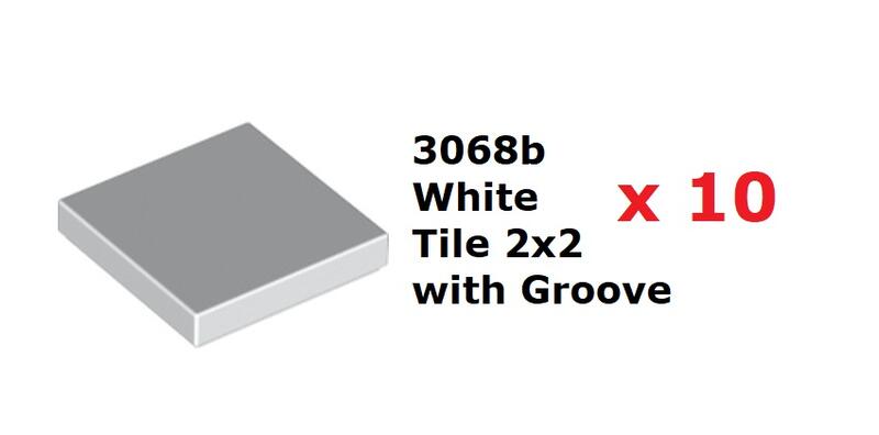 【磚樂】LEGO 樂高 10個一組 3068 306801 Tile 2x2 白色 平滑板 | 露天市集 | 全台最大的網路購物市集