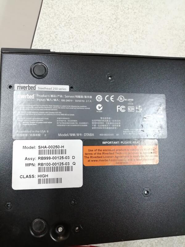 Riverbed Steelhead 250 250H 機架式廣域網應用加速器 ★庫存備用品、有過電測試正常、出貨保固三 | 露天市集 | 全 ...