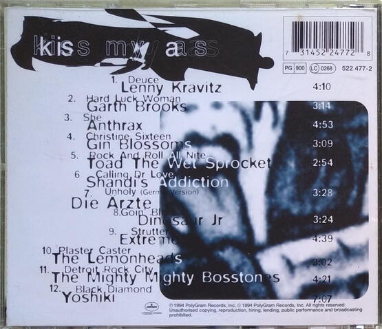 《絕版專賣》Kiss 吻合唱團 / Kiss My Ass 向Kiss致敬專輯 (德版.半銀圈) | 露天市集 | 全台最大的網路購物市集