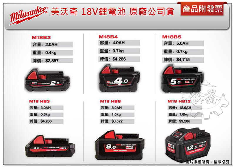 ＊金崙五金【附發票】美沃奇 M12-18FC 兩用快速充電器+選配 M12HB5 M18B2 M18B5 | 露天市集 | 全台最大的網路購物市集