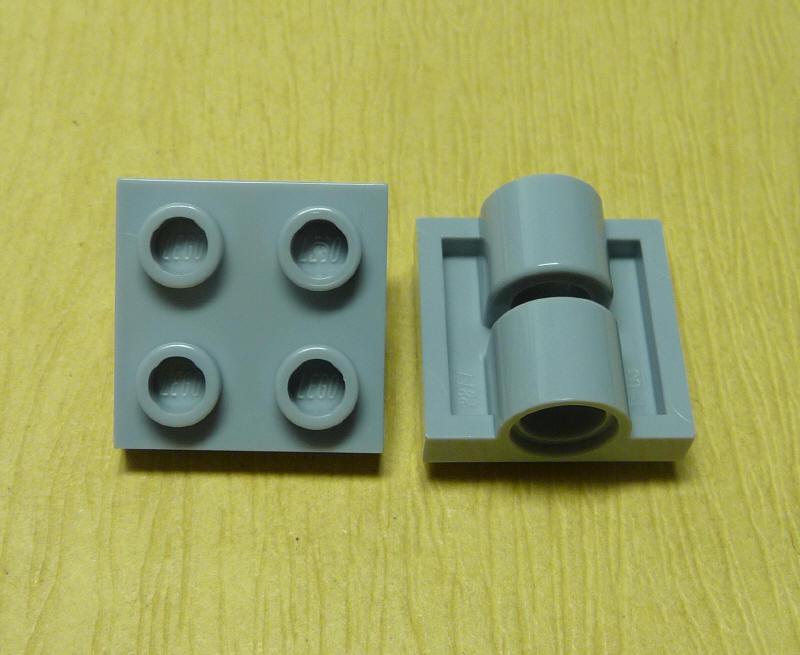 【小荳樂高】LEGO 淺灰色 2x2 薄板 雙側帶圓孔(2個) Plate Pin Holes 2817 4211376 | 露天市集 | 全 ...