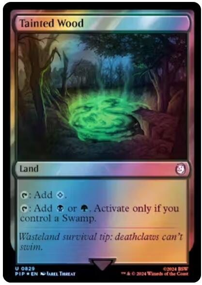 [ALG卡牌專門] PIP Fallout 異塵餘生 Tainted Wood 敗壞林地 英文 普/閃 | 露天市集 | 全台最大的網路購物市集