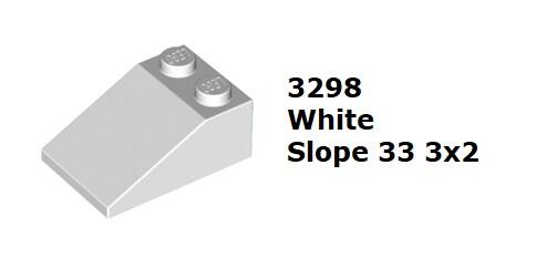 【磚樂】 LEGO 樂高 3298 329801 Slope 33 3x2 白色 斜面 | 露天市集 | 全台最大的網路購物市集