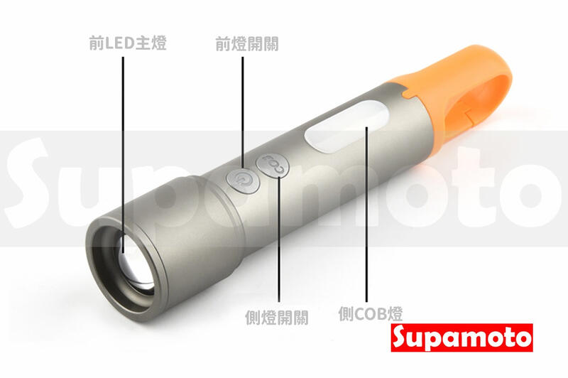 -Supamoto- LED變焦手電筒—3色 (照明燈/掛勾/綠藍紅/賞螢燈/IP65防水/SOS警示爆閃燈/戶外露營) | 露天市集 | 全台最大的網路購物市集