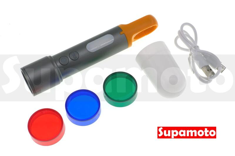 -Supamoto- LED變焦手電筒—3色 (照明燈/掛勾/綠藍紅/賞螢燈/IP65防水/SOS警示爆閃燈/戶外露營) | 露天市集 | 全台最大的網路購物市集