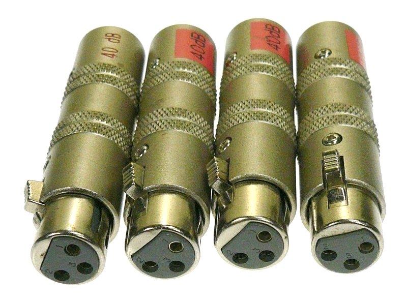 XLR Attenuator Pad Adapter -40dB 衰減器 21209106186422 | 露天市集 | 全台最大的網路購物市集