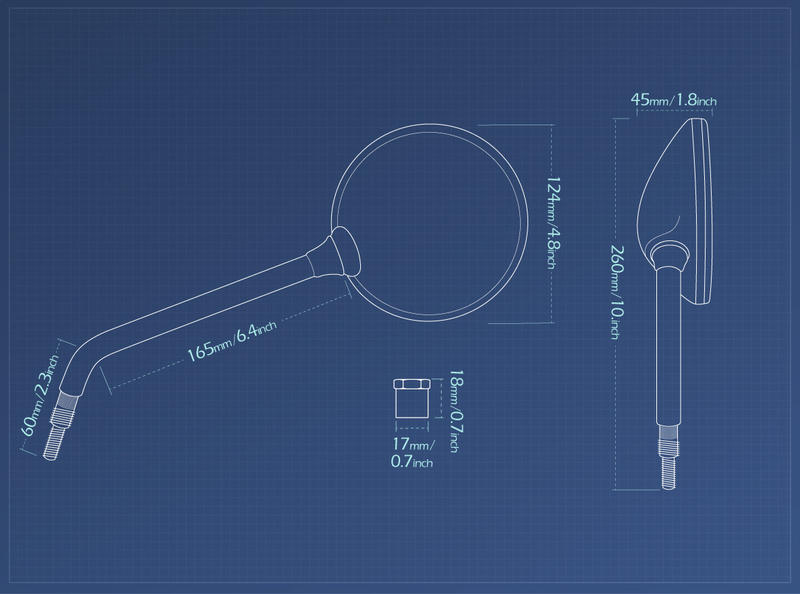 [AUTOTW] VESPA 長版 電鍍後照鏡後視鏡 GTS/GTV/LXV | 露天市集 | 全台最大的網路購物市集