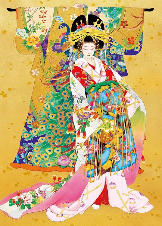 06-069 絕版500片日本正版拼圖 Haruyo Morita 春代 日本仕女 黄金雅 | 露天市集 | 全台最大的網路購物市集