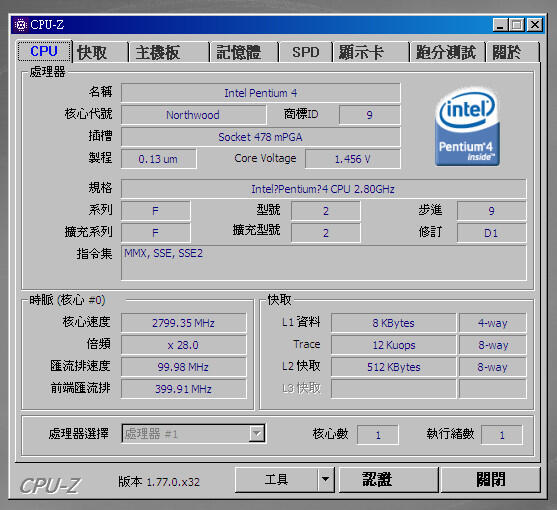 絕版收藏 Intel Pentium4 P4 2.8G 正式版 (478) 非 2.2G 2.4G 2.53G 2.6G | 露天市集 | 全 ...