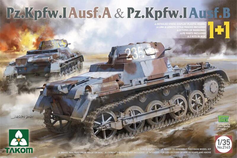 【AKO HOBBY】三花 Takom 2145 1/35 德軍一號坦克 Ausf.A/B型 雙車組 *** 下標前請先 | 露天市集 | 全 ...