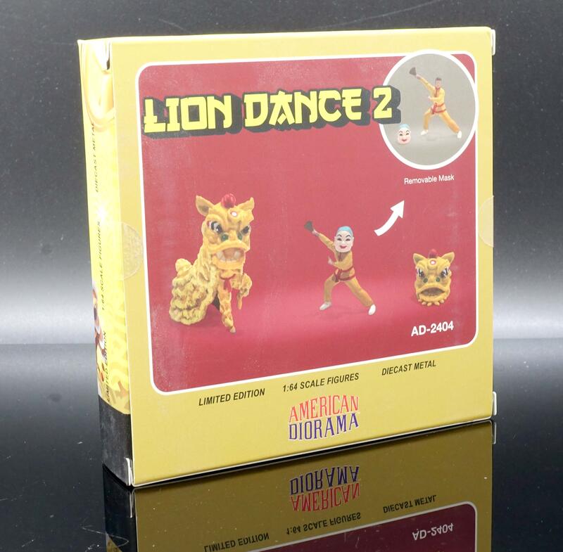 【MASH】 American Diorama 1/64 Dragon Dance 2 舞獅 人偶組 黃 AD-2404 | 露天市集 | 全 ...