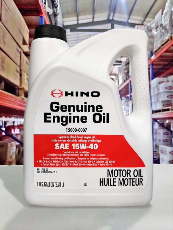 『油工廠』HINO GENUINE ENGINE OIL 15W40 五期柴油/豐田/日野商用車/ CJ-4 3.78L | 露天市集 | 全台最大的網路購物市集