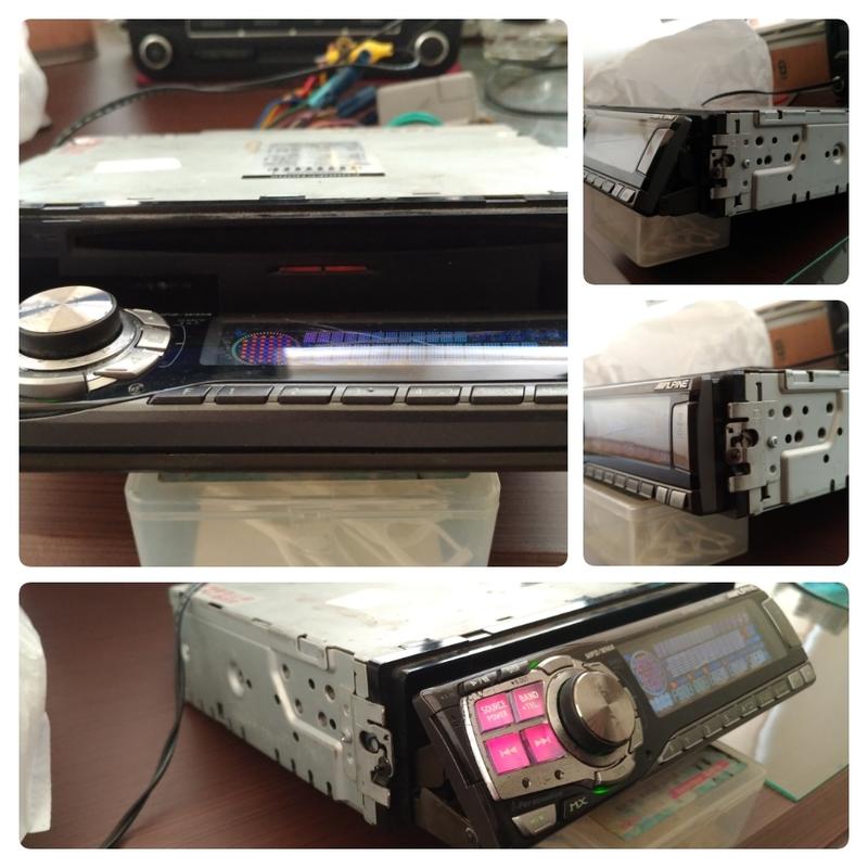 alpine CDA-9833高階動畫電動翻轉面板前置cd/mp3音響主機 已改裝成藍芽音樂主機 | 露天市集 | 全台最大的網路購物市集