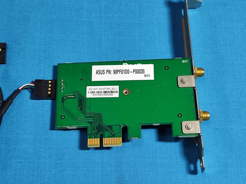 Asus M2 WIFI ADAPTER_BD/ PCIE TO M.2 WIFI CARD 無線網卡/藍芽 良品 | 露天市集 | 全台最大 ...