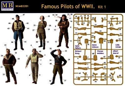 Master Box (MB) 1/32 3201 二戰時期著名飛行員 (6人型) | 露天市集 | 全台最大的網路購物市集