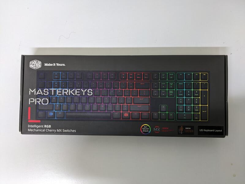 Cooler Master MasterKeys Pro L Cherry RGB茶軸 鍵帽已換 | 露天市集 | 全台最大的網路購物市集