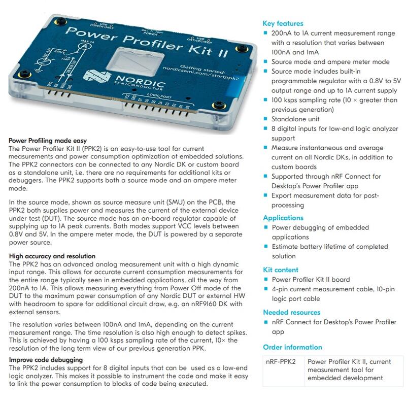 【微控】含稅、Nordic 原廠 Power Profiler Kit II、供電、電流測量、功耗分析、NRF PPK2 | 露天市集 | 全 ...