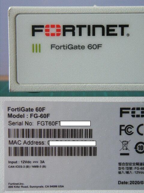 Fortinet Fortigate 60F FG-60F UTM Firewall 附原廠電源 授權至25/26/27 | 露天市集 | 全 ...