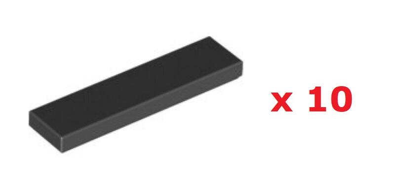 【磚樂】10個一組 LEGO 樂高 2431 243126 Black Tile 1x4 黑色 平滑板 | 露天市集 | 全台最大的網路購物市集