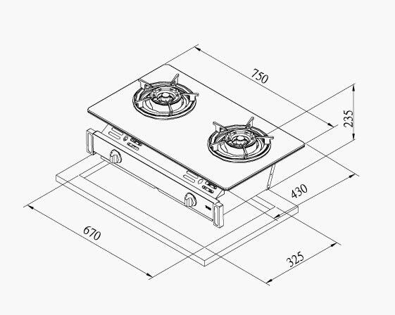 (來電享優惠含基本安裝6100)莊頭北TG-7105 崁入式黑色玻璃瓦斯爐附清潔盤 大口徑鑄鐵爐架 分離式銅蓋爐頭 | 露天市集 | 全台最大的網路購物市集