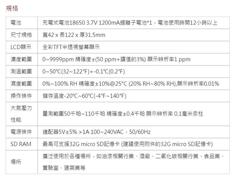 【OA補給站】含稅 ZG-005 手持式CO2多功能偵測器 | 露天市集 | 全台最大的網路購物市集