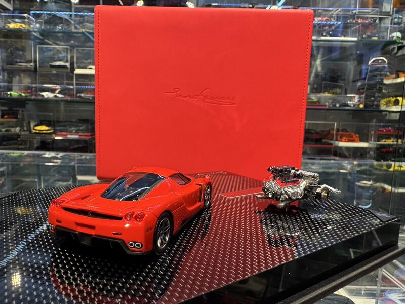 吉華@ 1/43 Carvellous Ferrari Enzo 紅色 禮盒版 碳纖底板 | 露天市集 | 全台最大的網路購物市集