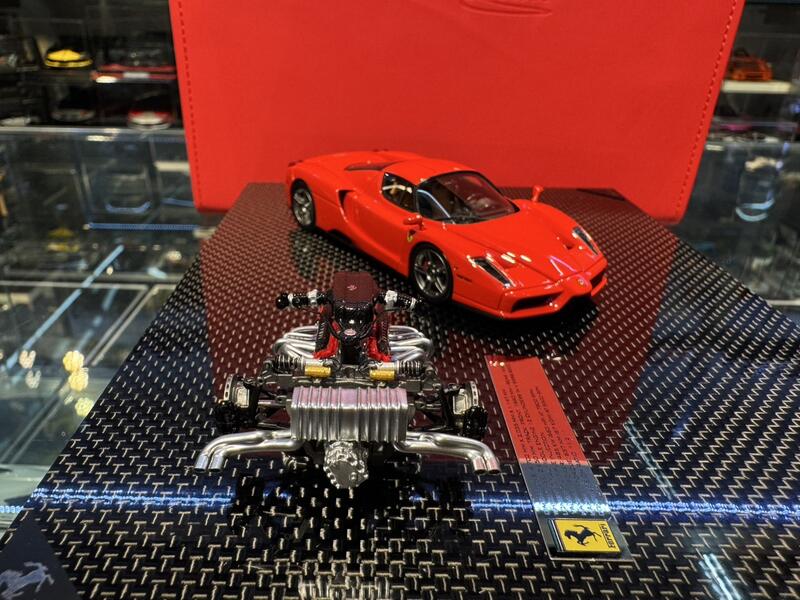 吉華@ 1/43 Carvellous Ferrari Enzo 紅色 禮盒版 碳纖底板 | 露天市集 | 全台最大的網路購物市集
