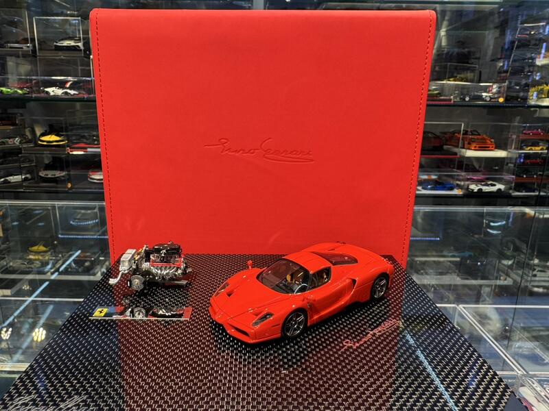 吉華@ 1/43 Carvellous Ferrari Enzo 紅色 禮盒版 碳纖底板 | 露天市集 | 全台最大的網路購物市集