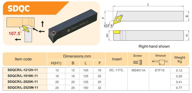 外徑車刀架 外徑車刀 外徑刀架 SDQC 價格請來電或留言洽詢 | 露天市集 | 全台最大的網路購物市集