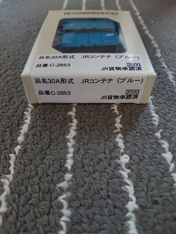 【a】朗堂 C-2853 20呎貨櫃 30A形式 JR貨櫃(藍色) N規鐵道模型 | 露天市集 | 全台最大的網路購物市集