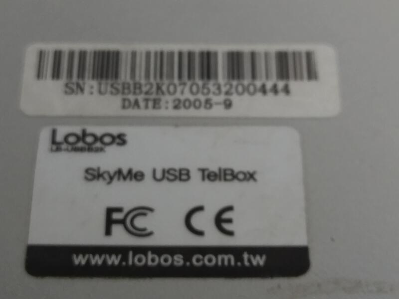 (V33)兩台合售~Lobos SkyMe USB TelBox 網路電話盒~僅檢測可過電/售出不退~ | 露天市集 | 全台最大的網路購物市集